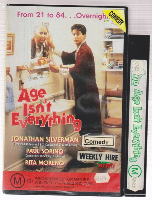RARE VHS VIDEO Tape AGE ISN'T EVERYTHING Big Box Ex-Rental DINO Silverman $40.00 - PicClick AU