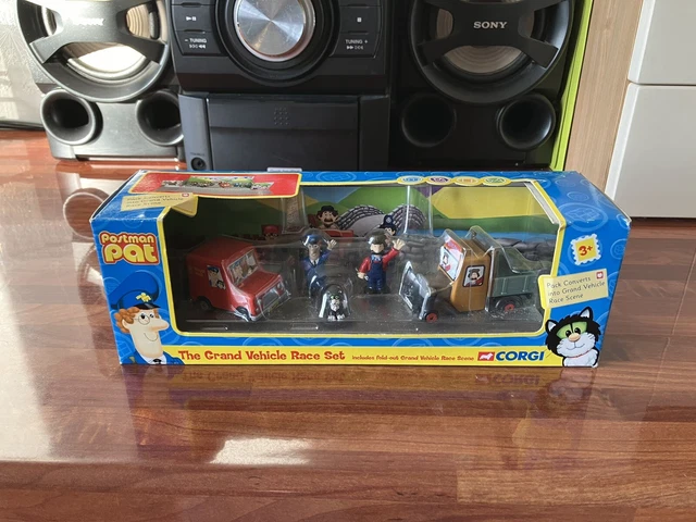 CORGI POSTMAN PAT The Grand Vehicle Race Set Brand New Jess Van Cars ...
