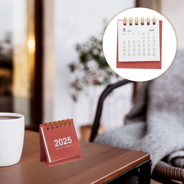 SMALL WALL CALENDAR Mini Calendars Decorative Daily Use Standing £5.69 ...
