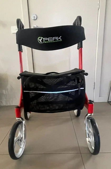 PEAK CARE ELLIPSE Super Lite Carbon Fibre Rollator – a sleek, four ...