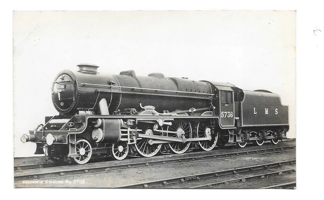 POSTCARD-LMS STANIER CLASS 6P Express Passenger Loco 4-6-0 5736 Phoenix ...