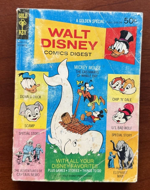 WALT DISNEY COMICS Digest #26 December 1970 Mickey Mouse Castaways Of ...