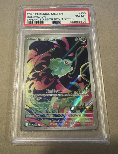 2025 POKEMON MEG EN- Mega Evolutions Bulbasaur #133 PSA 8 £31.51 ...