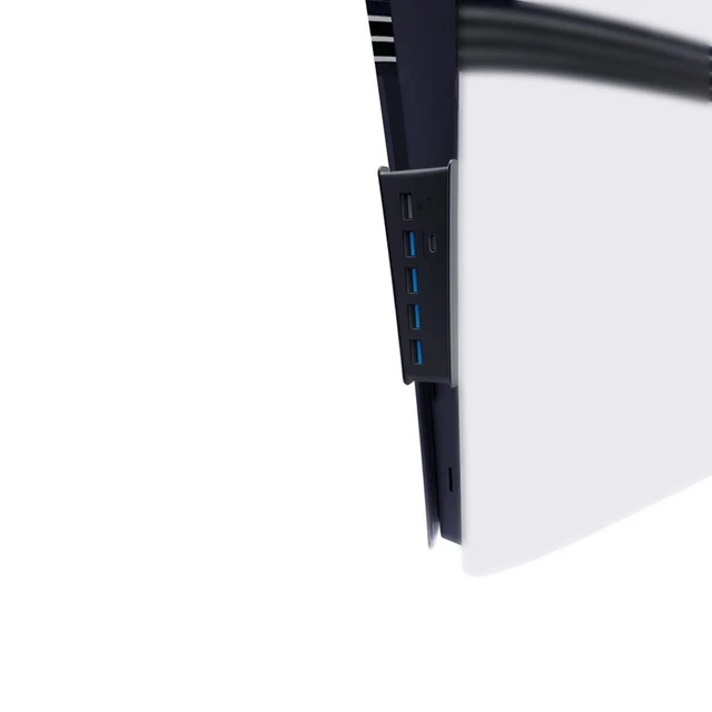 USB 2.0 HUB für PS5 Pro Disc Drive Edition 11,8 x 2,8 x 4 cm Gaming ...