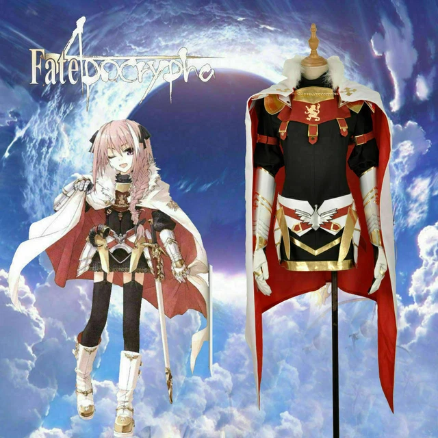 COSTUME COSPLAY UNIFORME Fate/Apocrypha Rider Astolfo con mantello ...