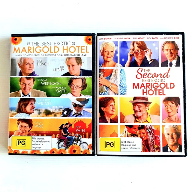 THE BEST EXOTIC Marigold Hotel 1 & 2 DVD 2 x Gift Set British Comedy ...
