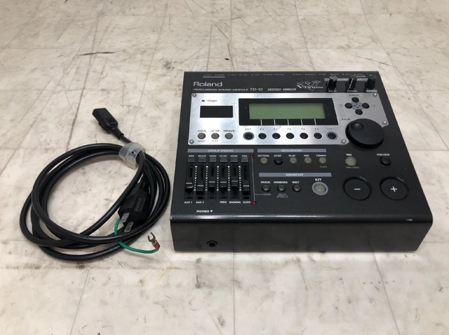 ROLAND TD-12 ELECTRONIC drum sound source module W/Adapter Working JP ...