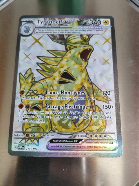 CARTE POKÉMON TYRANOCIF ex Flammes obsidiennes EUR 26,99 - PicClick FR