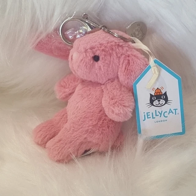 JELLYCAT BAG Charm Bunny Pink BNWT plush £68.30 - PicClick UK