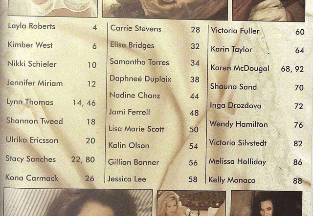 PLAYBOY SPECIAL EDITIONS PLAYMATES IM BETT 2/1999 CARRIE STEVENS Kelly ...