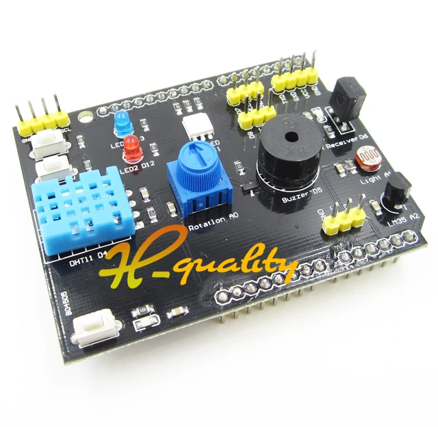 CARTE D'EXTENSION MULTIFONCTION DHT11 LM35 température humidité pour ...