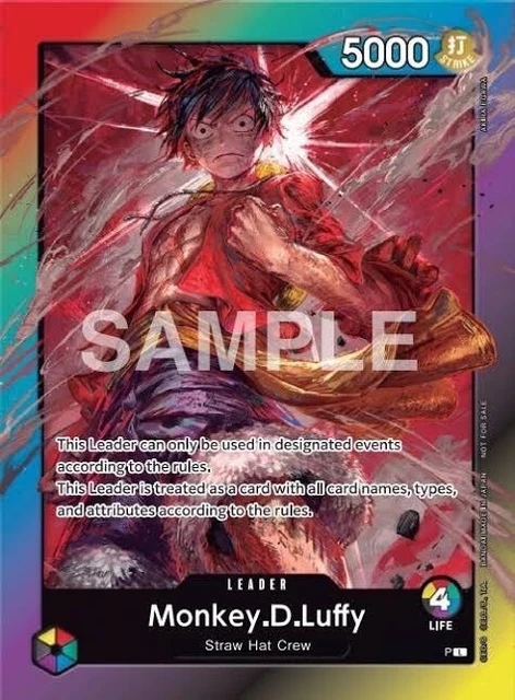 ONE PIECE CARD Game Rainbow Monkey D Luffy Promo Leader P-L Netflix Sealed EUR 79,33 - PicClick FR