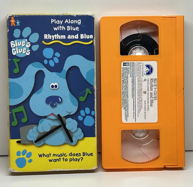 NICK JR BLUE’S Clues Rhythm & Blue VHS Video Tape Nickelodeon Show ...