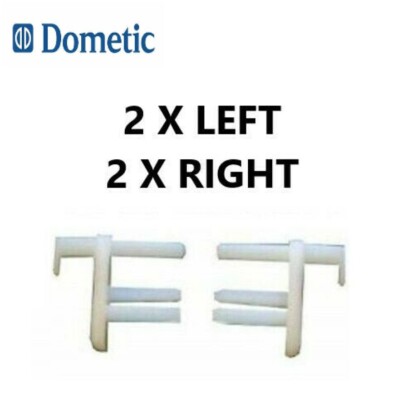 2 X PAIRS Seitz Dometic Flyscreen Caravan Window Blind End Clips 2 L/H ...