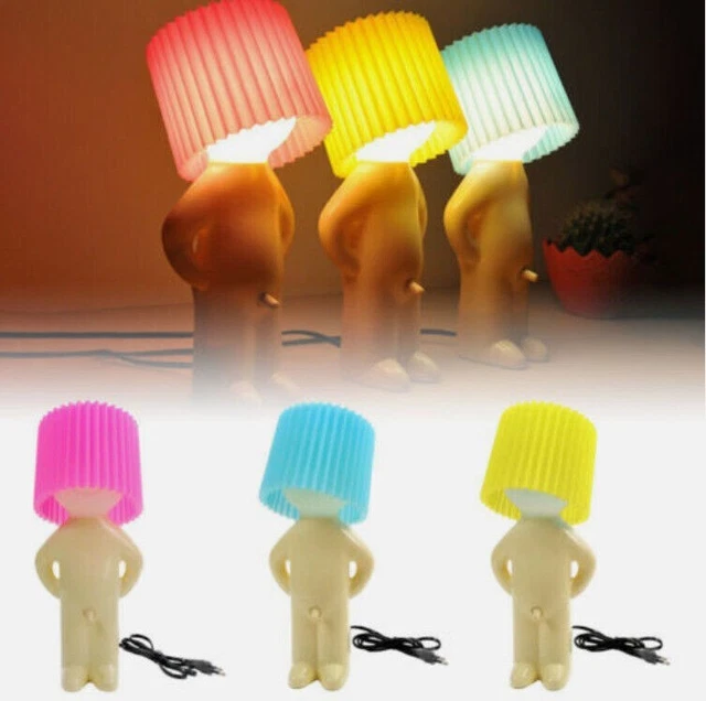MR.P A LITTLE Shy Man LED Naughty Boy Lamp Desktop Lights Bedside UK~ £ ...