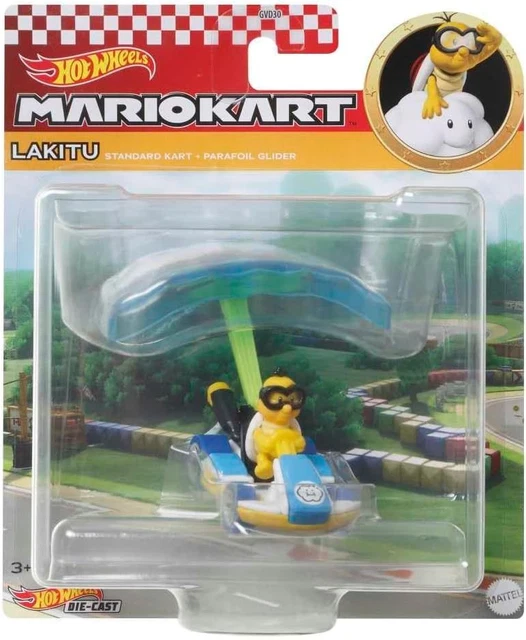 MARIO KART LAKITU Modelo Auto Con Glider Paracaídas 1:64 HDB45 Hot ...