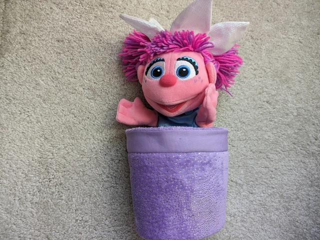 SESAME STREET PUPPET Abby Cadabby Plush Peek-a-Boo Girl In Flower Pot ...