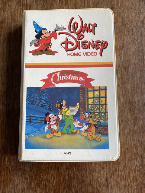 A WALT DISNEY Christmas VHS Tape 1982 Original White Clamshell Disney ...