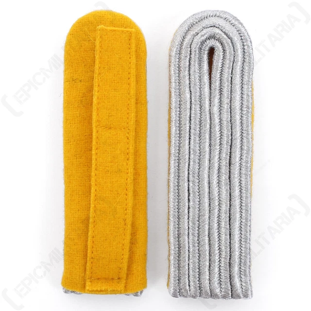 WW2 GERMAN LUFTWAFFE Officer SHOULDER BOARDS EPAULETTES - Gold Yellow ...