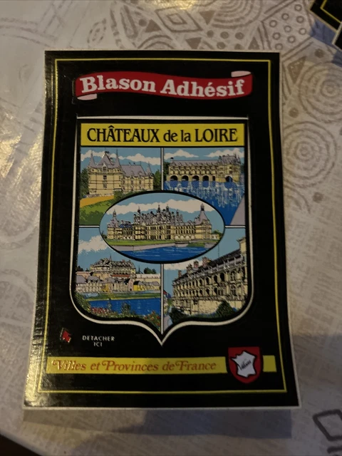 BLASON ADHÉSIF VILLES Et Provinces De France Châteaux De La Loire EUR 2,20 - PicClick FR