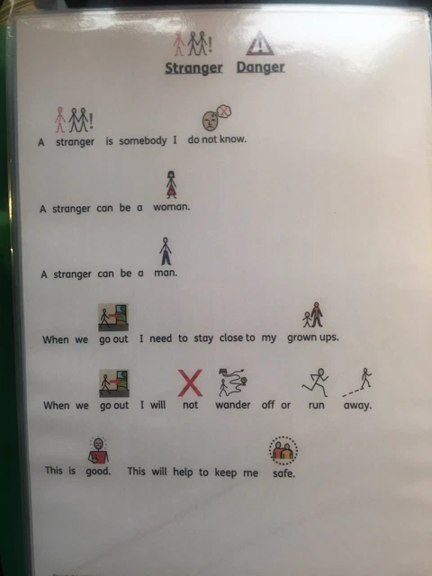 STRANGER DANGER SOCIAL story - ASD Autism ADHD £2.00 - PicClick UK