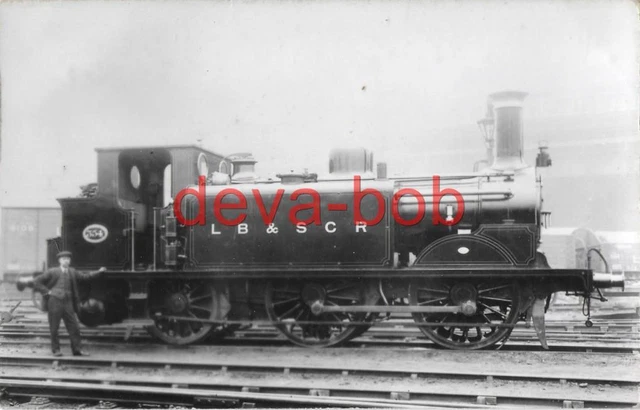 RAILWAY PHOTO LBSCR D1 354 Battersea Shed Stroudley 0-4-2T Loco ...