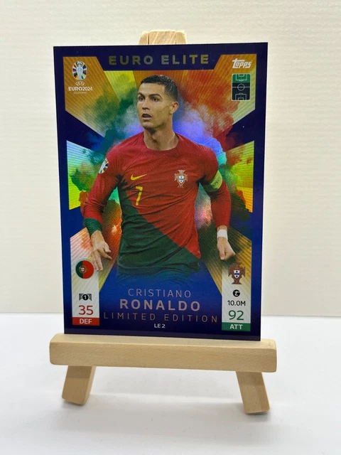 TOPPS MATCH ATTAX Euro 2024 Cristiano Ronaldo Rare Elite Limited ...
