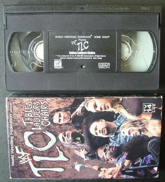 WWF WRESTLING TLC Tables Ladders Chairs 2000 Hardy Boyz Dudleyz Wwe Vhs Tape $10.00 - PicClick CA