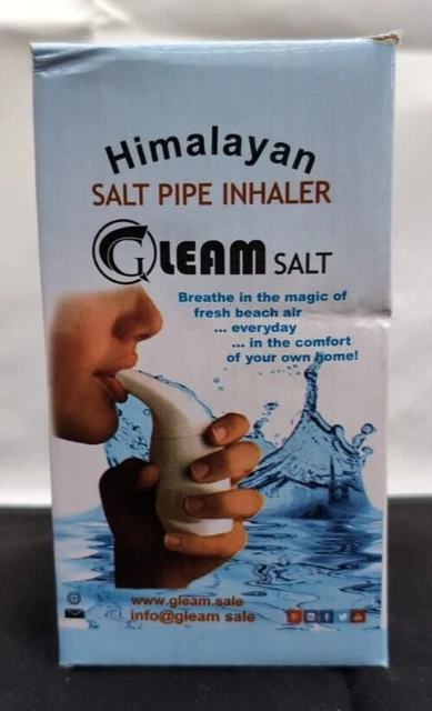 HIMALAYAN SALT INHALER Pipe Ceramic Filled with Pure Himalayan Salt ...