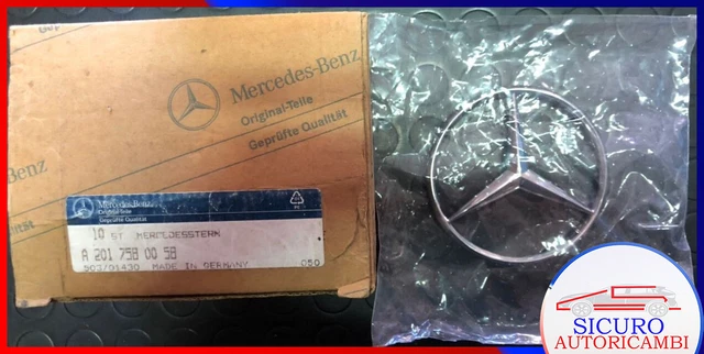 STEMMA STELLA MERCEDES Posteriore Originale A2017580058 W201 W124 W190d ...