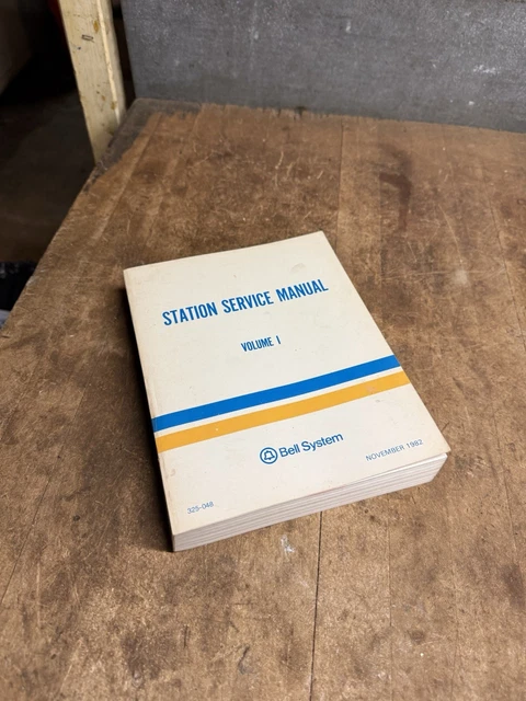 VTG NOVEMBER 1982 Bell System Telephone Station Service Manual Book ...
