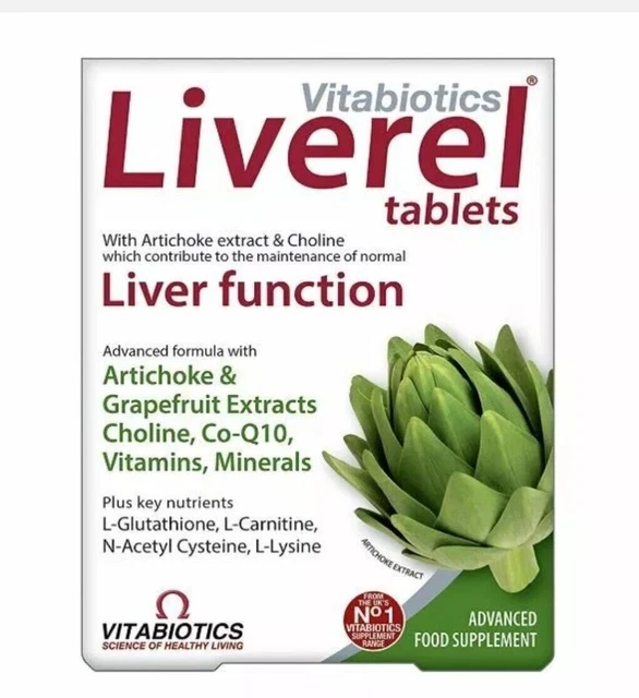 VITABIOTICS LIVEREL 60 Tablets Maintain Liver Function Artichoke ...