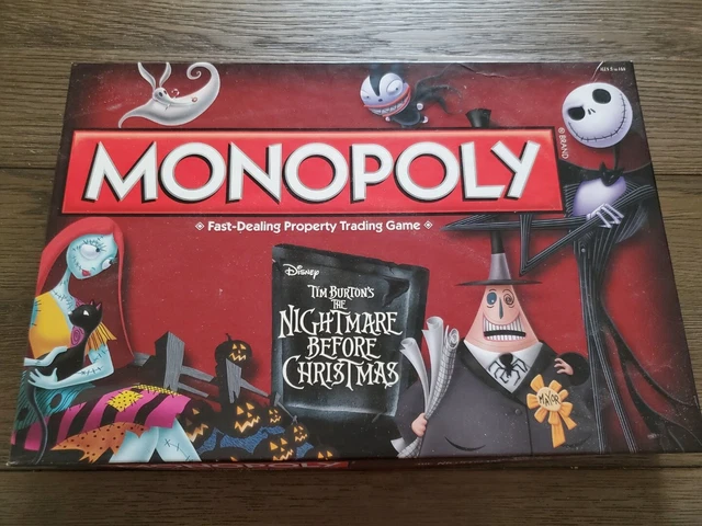 DISNEY TIM BURTON’S Nightmare Before Christmas Monopoly Game 2016 ...