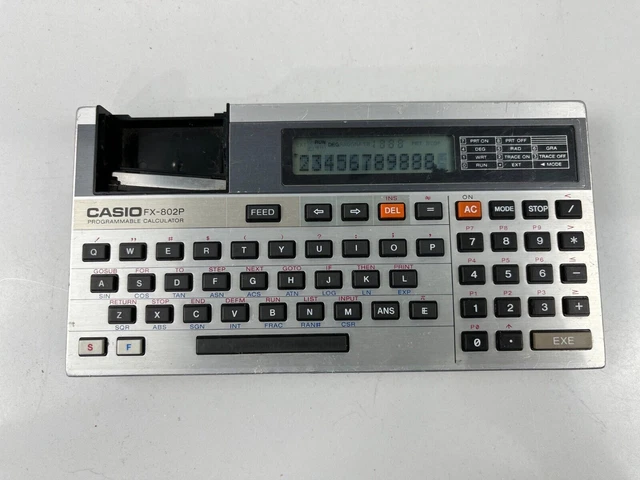 CALCOLATRICE TASCABILE CASIO FX-802P vintage EUR 61,59 - PicClick IT