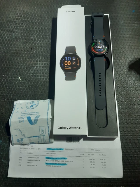 SMARTWATCH SAMSUNG GALAXY Watch FE 40mm BT black nero EUR 70,00 ...