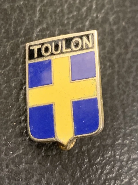 ANCIEN INSIGNE BADGE BLASON TOULON Emaillee EUR 12,50 - PicClick FR