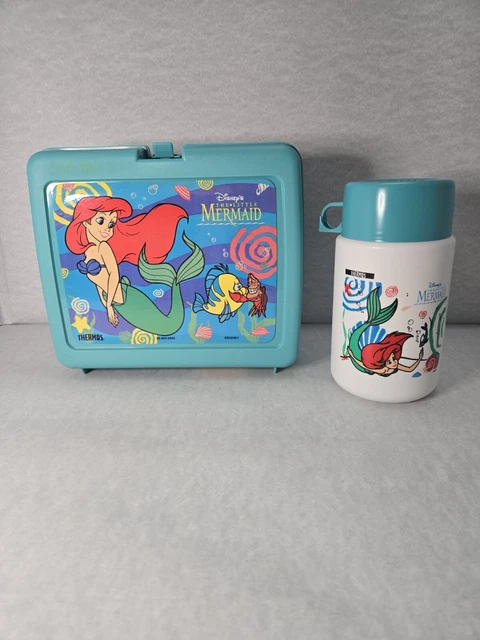 VINTAGE DISNEY THE Little Mermaid 90’s Ariel Plastic Lunch Box w ...
