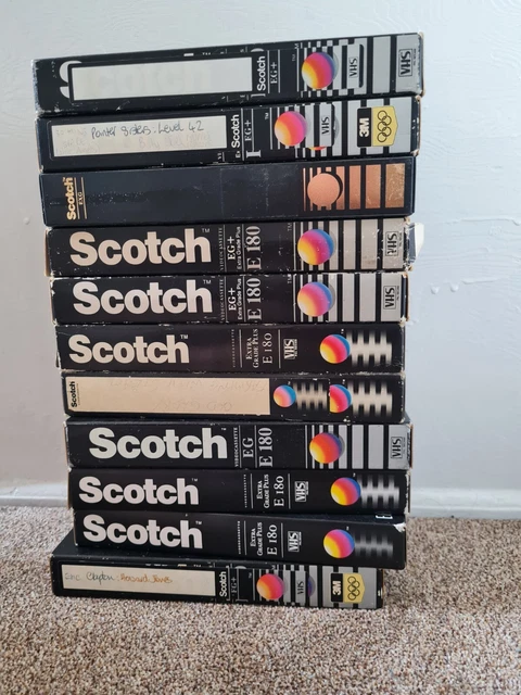 11 SCOTCH E180 vhs tape cassette job lot bundle - combined P&P available £14.00 - PicClick UK