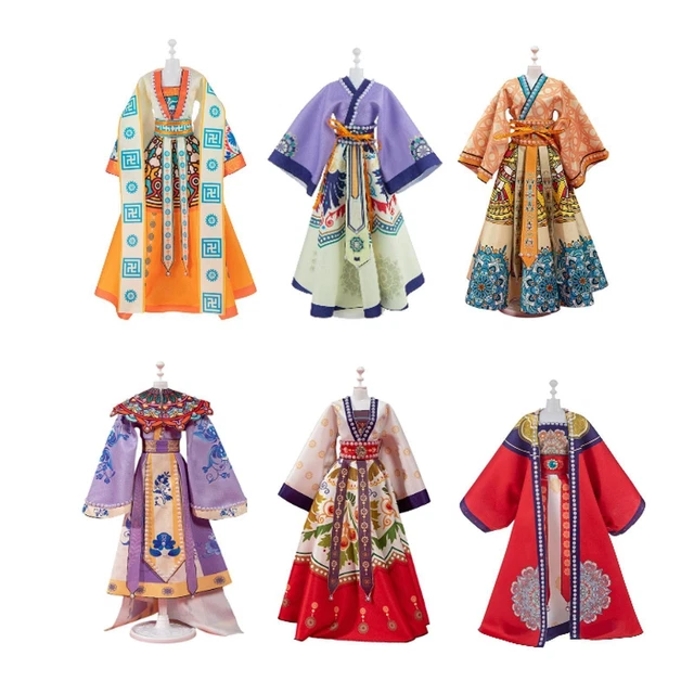 CHINESE TRADITIONAL ANCIENT Doll Clothes Han Costume Doll Accessories ...