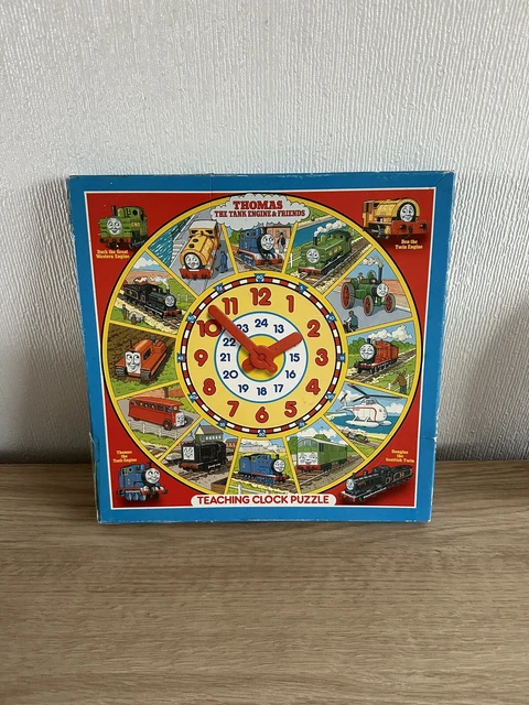 VINTAGE THOMAS THE Tank Engine & Friends Teaching Clock Puzzle £10.00 ...