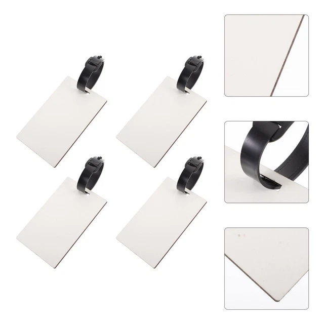 4 PCS HEAT Transfer Blank Suitcase Labels Bag Tag Sublimation Blanks ...
