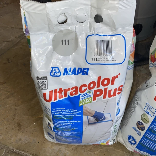 MAPEI TILES GROUT 111 Grey 5kg Ultracolor Plus Flexible Wall and floor ...