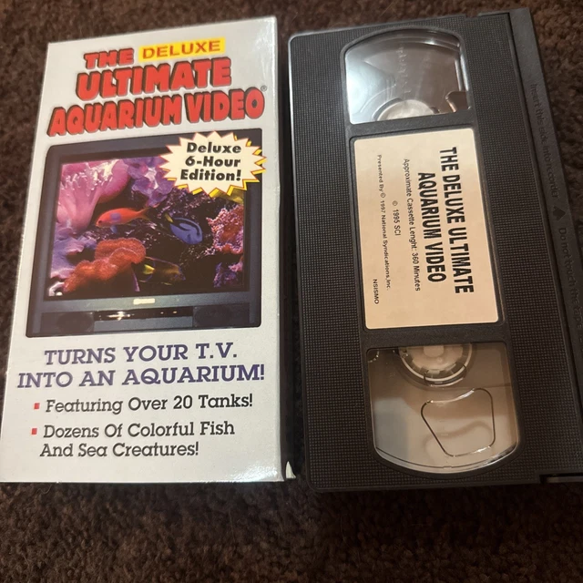 THE DELUXE ULTIMATE Aquarium Video Fish Tank VHS 1997 MINT CONDITION ...