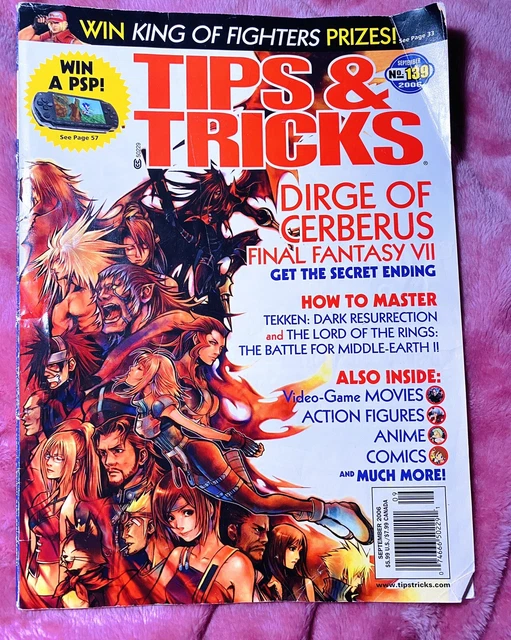 TIPS AND TRICKS Dirge Of Cerberus Final Fantasy VII, September 2006 £12 ...
