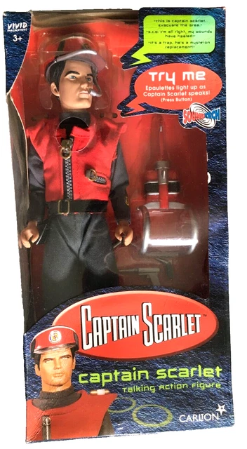 CAPTAIN SCARLET TALKING Action Figure Captain Scarlet 12" Carlton ...