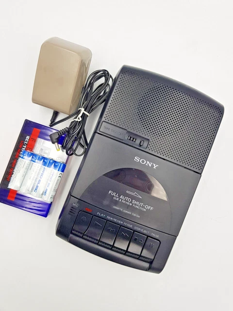 SONY TCM-939 SHOEBOX Standard Compact Cassette Player Voice Recorder ...