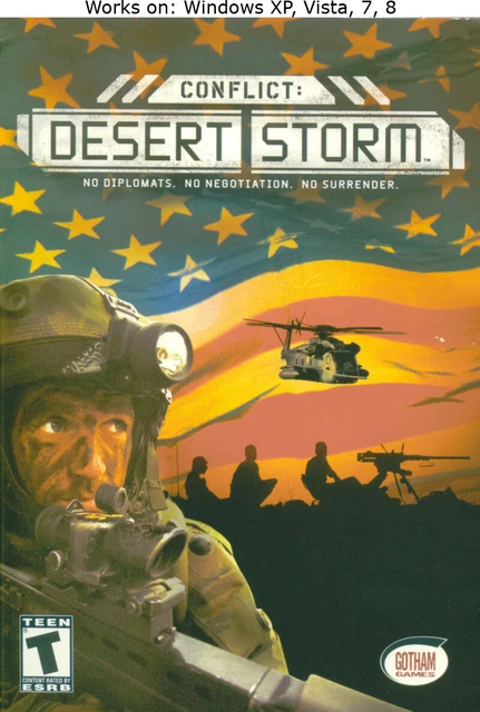 CONFLICT DESERT STORM PC Game Windows XP Vista 7 8 $22.00 - PicClick AU