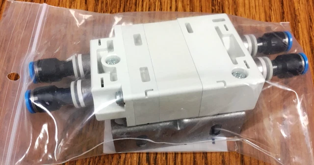 SMC CQ2000-FPG-C8C8-F DOUBLE Block Check Solenoid Valve 4 Ways £85.64 ...