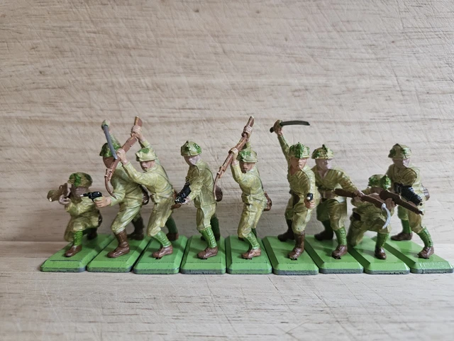 BRITAINS TOY SOLDIERS Japanese Infantry WW2 Vintage X9 £28.80 - PicClick UK