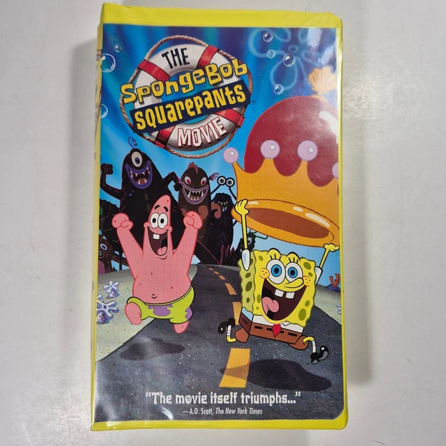 THE SPONGEBOB SQUAREPANTS Movie (VHS, 2004) Clamshell Ex-Rental TESTED ...